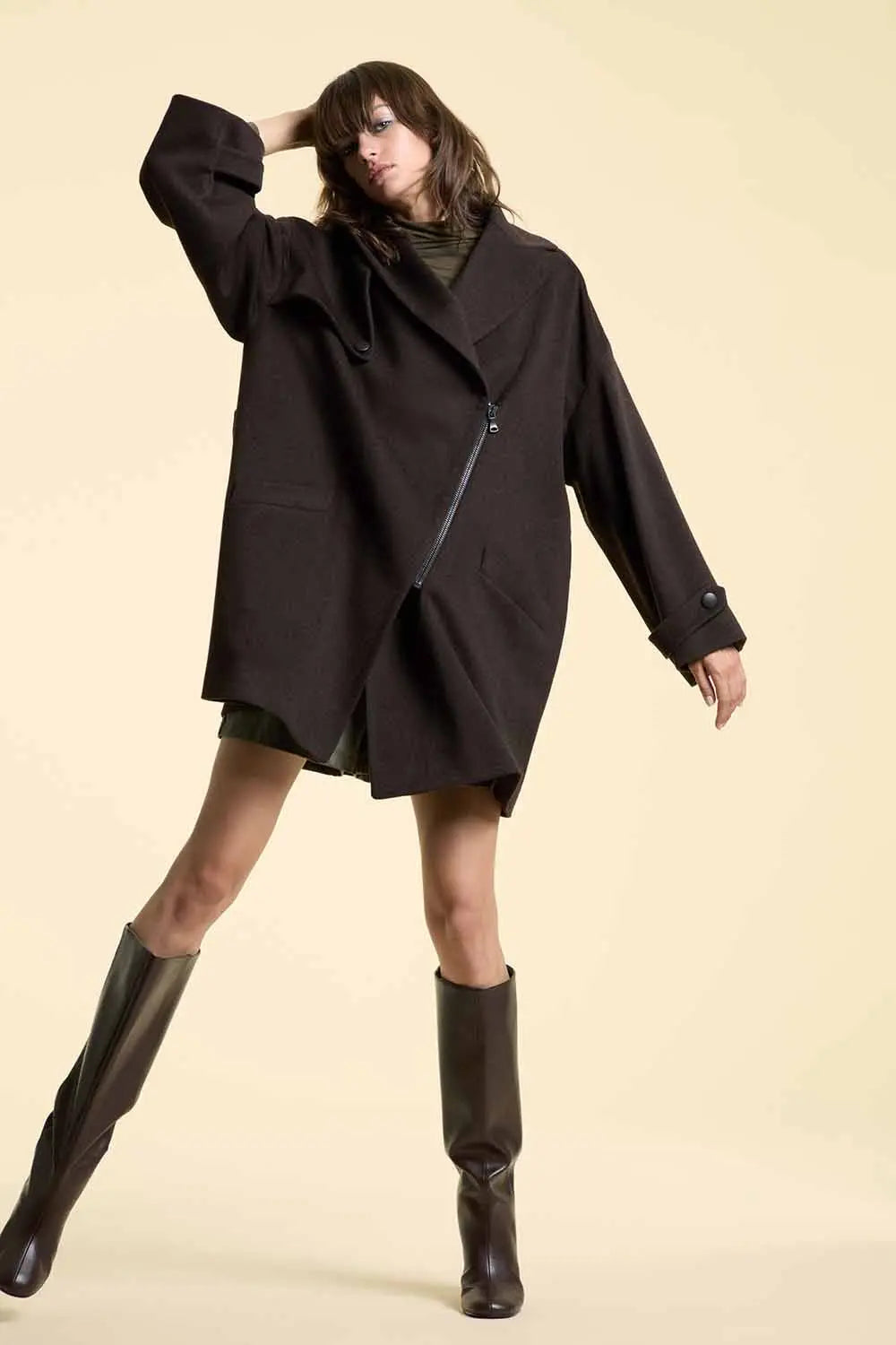 Oversized belted wool coat | Made in Italy by Paolo Moretti – paolomoretti