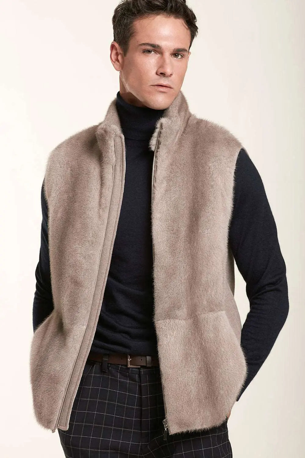 Mens mink vest | Paolo Moretti shop online for men – paolomoretti